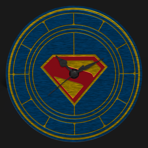 STL file Superman Clock 2025 James Gunn 🦸‍♂️ ・3D printer design to ...