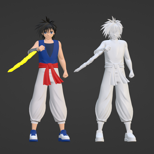 🔥 Recca Hanabishi - Flame of Recca・ STL File for 3D printing・Cults