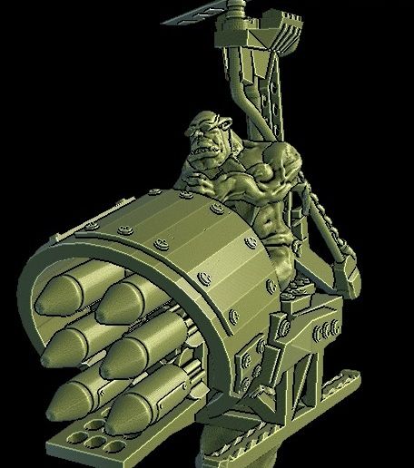 🎲 Ork Helichopter ( deffkopta stand-in )・ STL File for ・Cults
