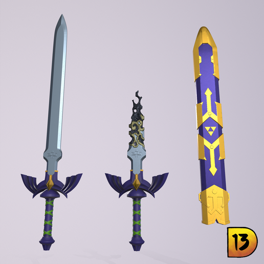 🔗 Link Master Sword BOTW and TOTK・ 3D File for ・Cults