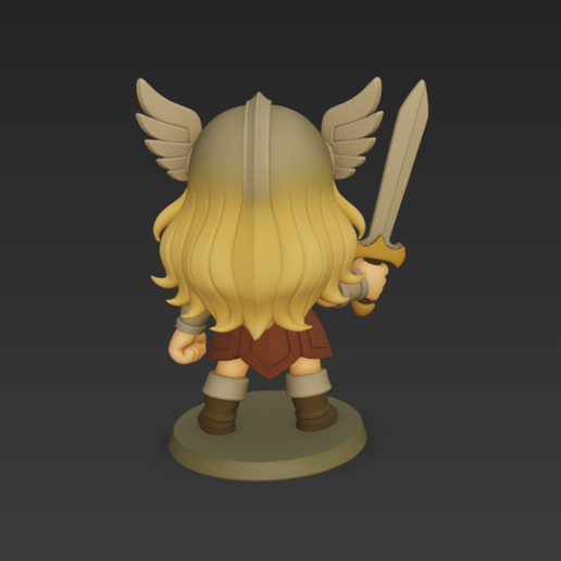 ♀️ Female Valkyrie RPG・ STL File for 3D printing・Cults