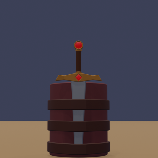 🗡️ Decorative Fantasy Sword Bucket - 3D Print・Free 3D File for 3D ...