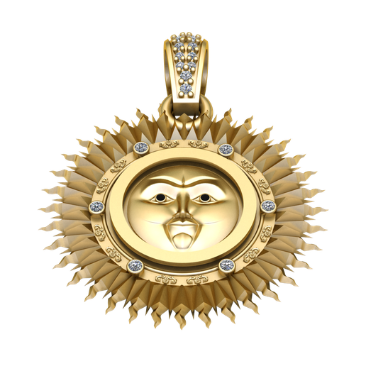 Archivo STL GOLDEN SUN PENDANT 3D PRINTABLE MODEL ☀️ (OBJ)・Objeto ...