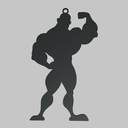 STL file Bodybuilding key ring // Design 03 🔑 (OBJ)・3D print model to ...