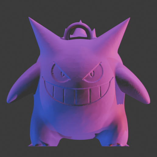 STL file Gengar keychain 🗝️ ・Model to download and 3D print・Cults