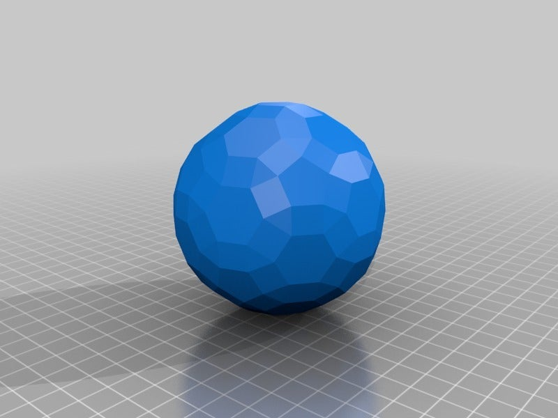 Download free STL file geometric ball(upgraded buckyball) • Object to ...