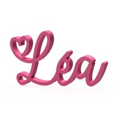 3D printable First name Léa - Wall decoration or to be placed on the ...