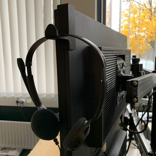 🪝 Headset hook for the monitor / Monitor Headset Hook・Free 3D File for ...