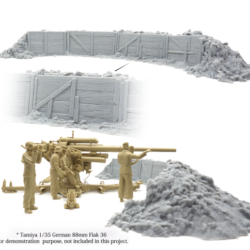 🪖 WW2 Sandbags , Stowage and Trenches Set Wargaming Scatter Terrain・ 3D ...