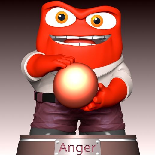 3D file Anger - Inside Out 😡 ・3D printable model to download・Cults