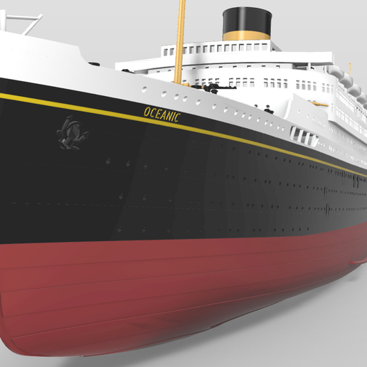 ⭐ Print ready RMMV OCEANIC III, White Star Line's mega ocean liner, 1/ ...