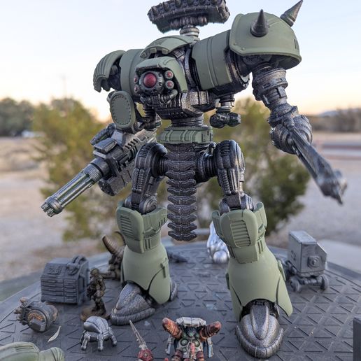 3D printed Project Old School-Vintage 28mm Combat Mech • made with ...