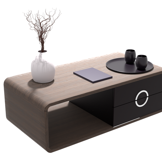 3D file Elegant modern table with decorative accessories 🛁 ・3D print ...