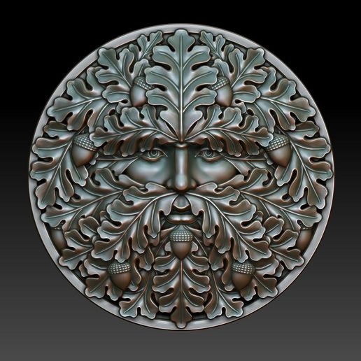 🔑 Greenman 8・ STL File for 3D printing and CNC machining - Laser ...
