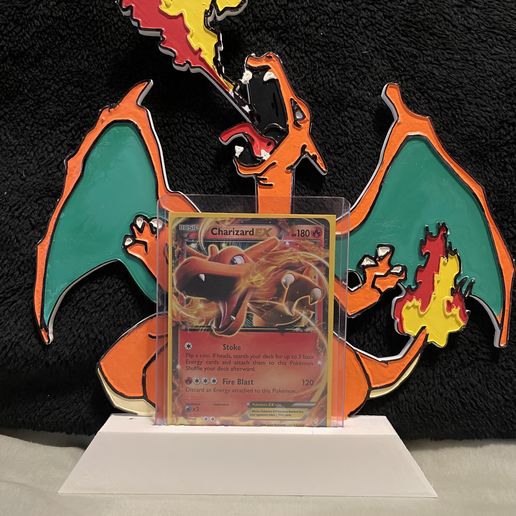 🐉 Pokemon Charizard Card Display Card Holder - Top Loader Version・ STL ...