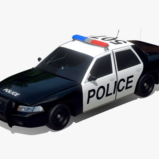 3D file Police Car Low-poly 3D Model 🚓 ・Design to download and 3D print ...