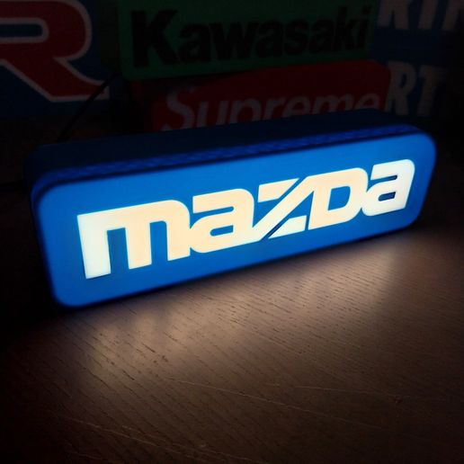 🚗 Mazda Logo Light・ 3D File for ・Cults