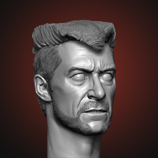 STL file Hugh Jackman - Wolverine Head - Deadpool And Wolverine 3D ...