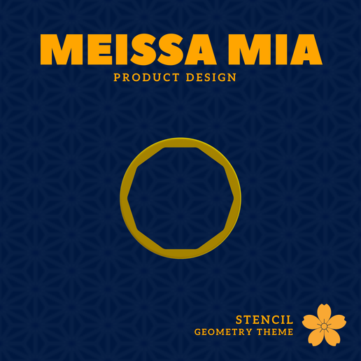 🖼️ 23. Geometry V8 - Decagon V2 Stencil - Geometric Template Drawing ...