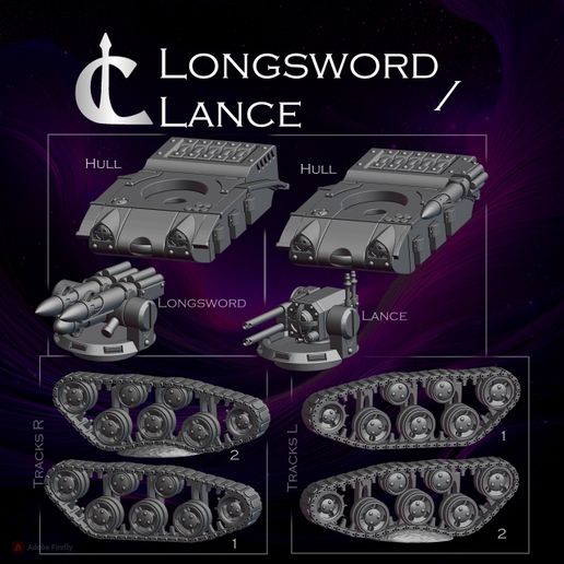 🪖 Lance / Longsword Tank - Presupported・ 3D File for 3D printing・Cults