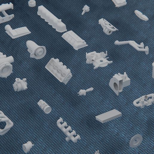 🧞‍♂️ Engine Parts Kitbash・ 3D File for 3D printing・Cults