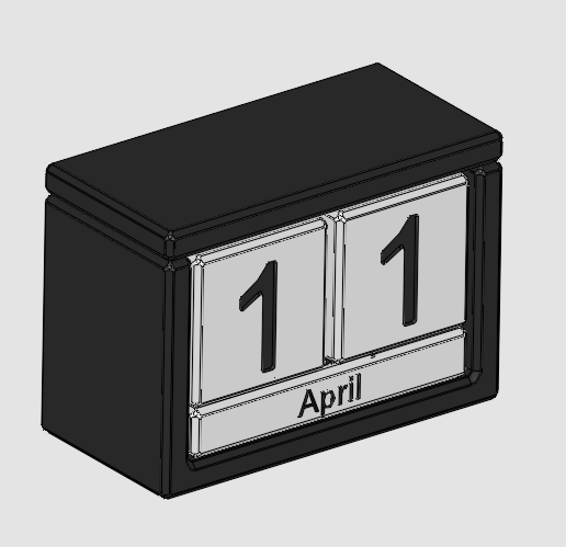 📅 Calendar・ STL File for 3D printing・Cults