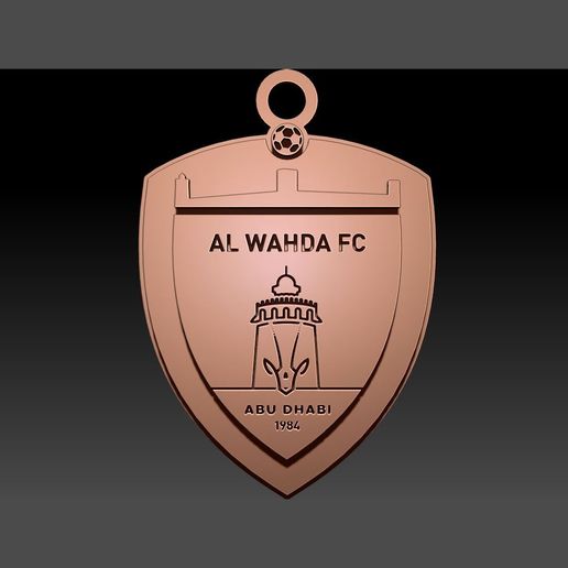 3D file UAE Pro League Al Wahda FC keychan badge 📛 ・3D print design to ...