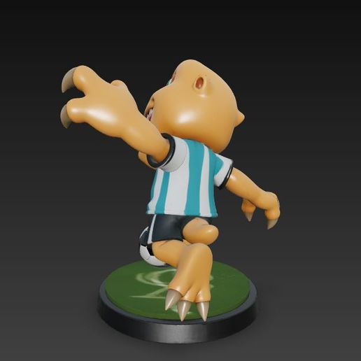 🐉 Agumon digimon soccer・ STL File for 3D printing・Cults