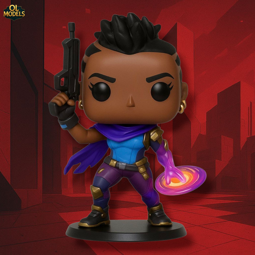 👾 Astra Chibi Figura Valorant Modelo 3D・Archivo STL para Impresión 3D・Cults