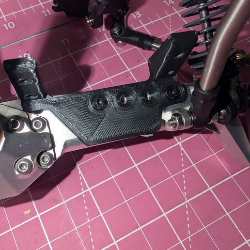 🚁 Capra Behind Axle Servo Mount・ STL File for 3D printing・Cults