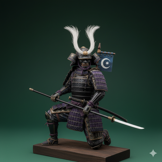 🗡️ Single STL Highly Detailed Samurai Warrior Figure 3D Print Model for ...