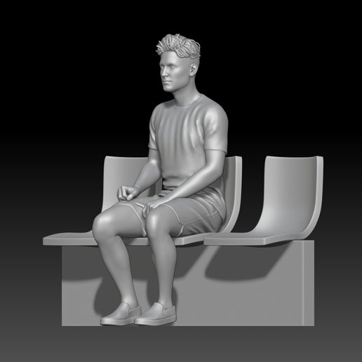 🏟️ spectator at sports stadium boy 1・ STL File for 3D printing・Cults