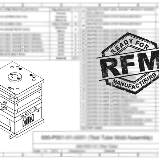 🧞‍♂️ Test Tube Plastic Injection Molds (RFM)・ STP File for CNC ...