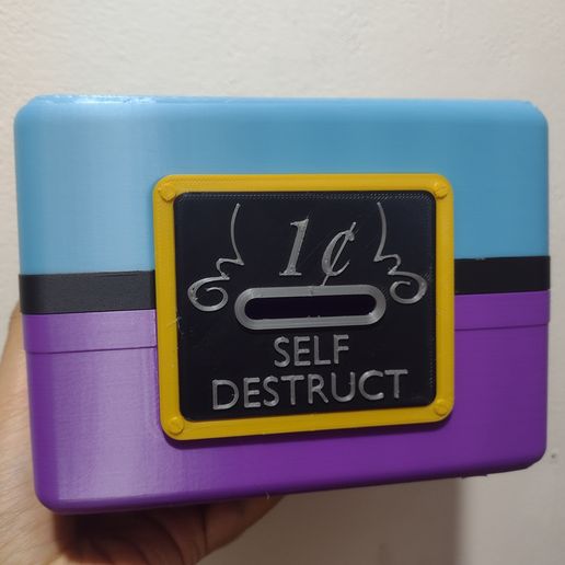 🏦 Spongebob piggy bank: coin operated self destruct・ 3D File for 3D ...