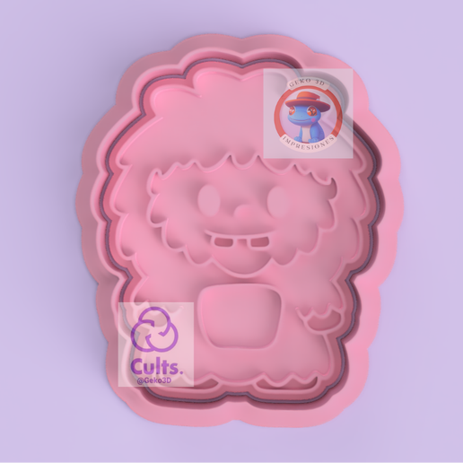 STL file Yeti cookie cutter (Yeti cookie cutter) 🍪 (3MF)・3D printer ...