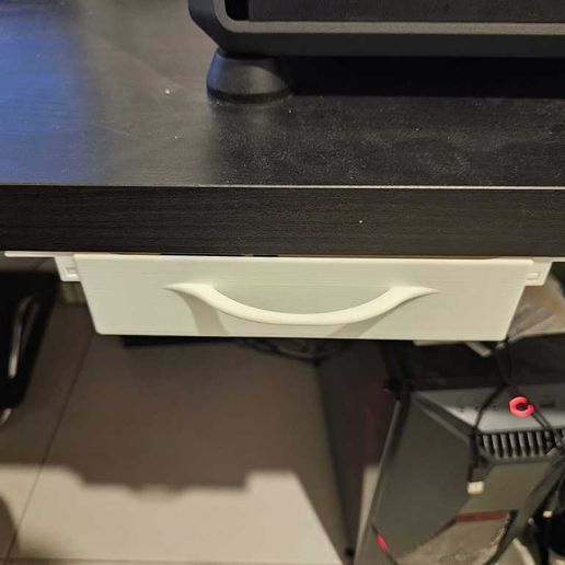🎲 Simple Under-Desk Drawer・Free 3D File for ・Cults