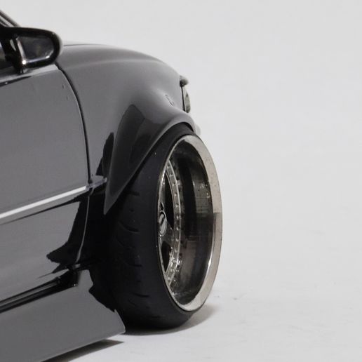 🌆 1/24SCALE OVER FENDER FLARE FENDER type2・ STL File for 3D printing・Cults