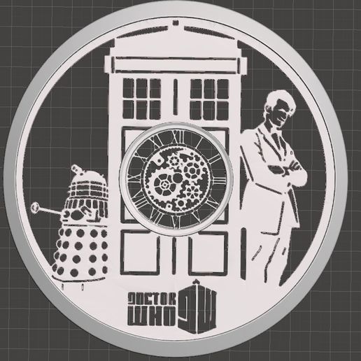 Archivo STL dr who reloj 2 🪞 ・Modelo para descargar y imprimir en 3D・Cults