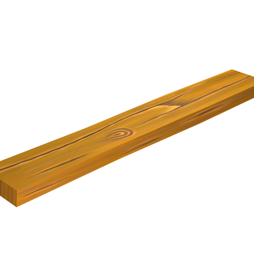 3D file Hand Painted Wooden Plank ・Template to download and 3D print・Cults