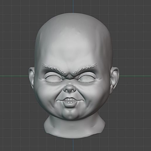 👾 Modelo imprimible en 3D de la cabeza del muñeco Chucky・Archivo STL ...