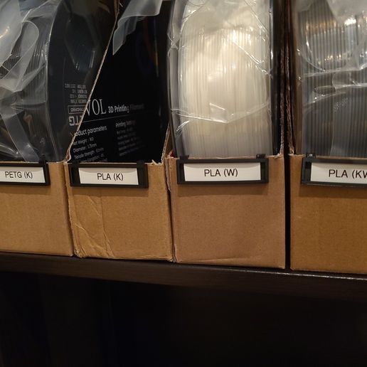 Free 3D file Parametric drop-in label holder 🏷️ ・Model to download and ...