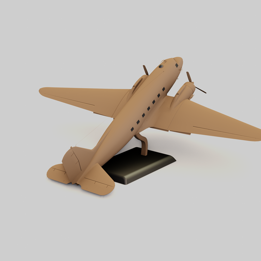 🛩️ Douglas DC-3・ STL File for 3D printing・Cults