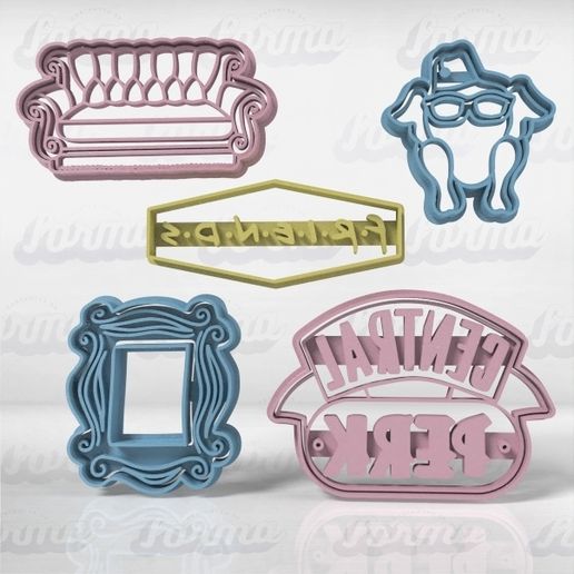 Archivo STL Set Friends Serie x 5u 🗝️ ・Diseño imprimible en 3D para ...