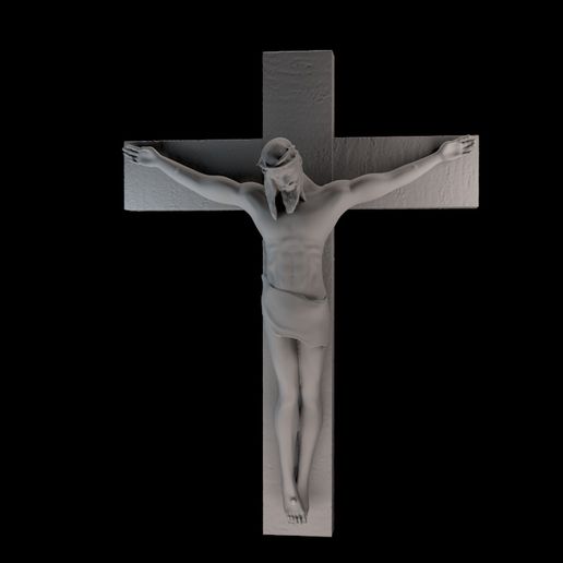 ️ Jesus on the cross・ STL File for 3D printing・Cults