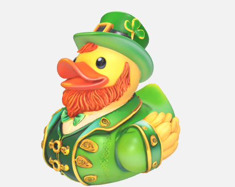 🦆 Leprechaun Rubber Duck・Free STL File for 3D printing・Cults