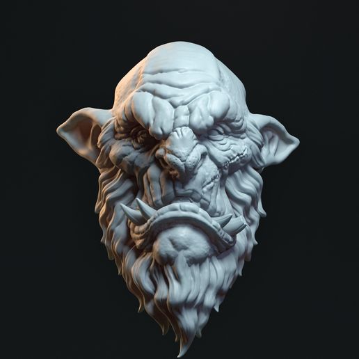 STL file Ogre V1 - Custom Action Figure Head 👹 ・3D printable model to ...