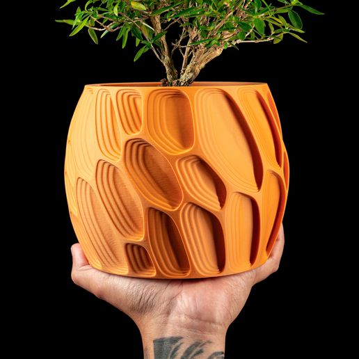 🪴 Maceta Ringo de MODERN MACHINE・Archivo STL para Impresión 3D・Cults