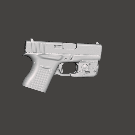 🔫 Glock 43 With TLR 6 Real Size 3d Gun Mold・ STL File for 3D printing・Cults