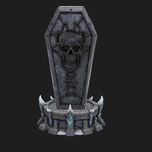🎃 HALLOWEEN: Lápida Espeluznante con Calavera / Creepy Tombstone with ...