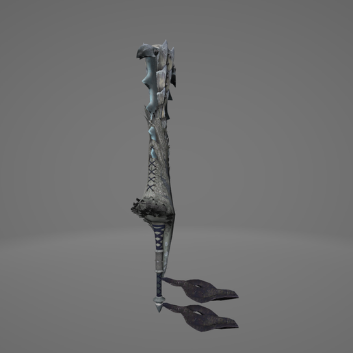 👹 MONSTER HUNTER WORLD BARIOTH FROSTFANG GREAT SWORD・ STL File for 3D ...